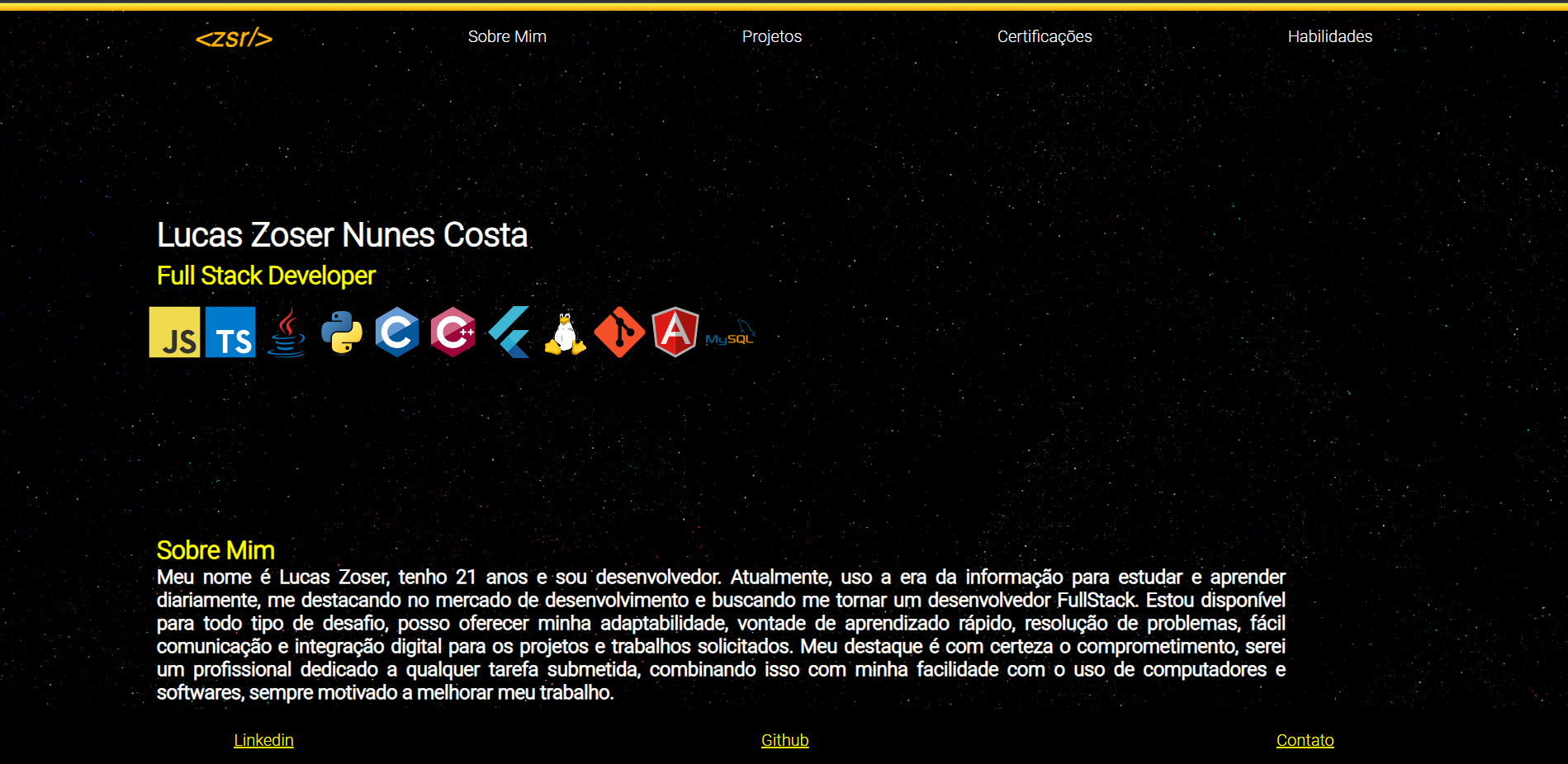 GitHub - Zosin0/Curriculo: Código do meu Currículo/Portifólio -> zoser.com.br