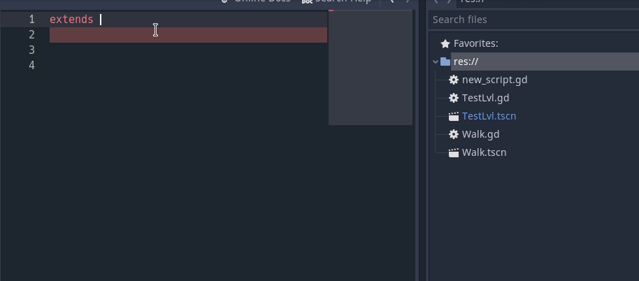 Spotty autocompletion for file path after "extends" keyword · Issue #42179 · godotengine/godot ...