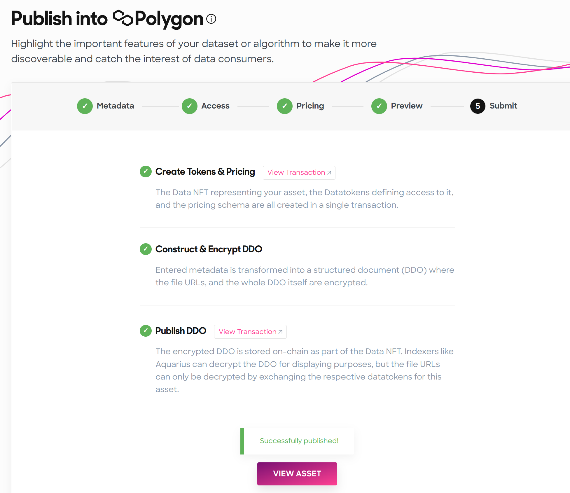 Asset published in Market fails to get dispensed · Issue #1725 · oceanprotocol/market · GitHub