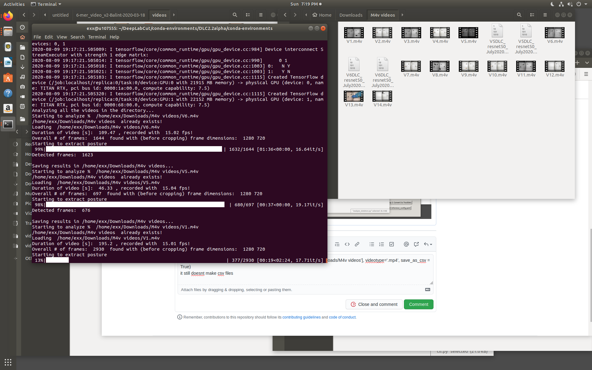 Cannot Save As Csv · Issue 844 · Deeplabcutdeeplabcut · Github