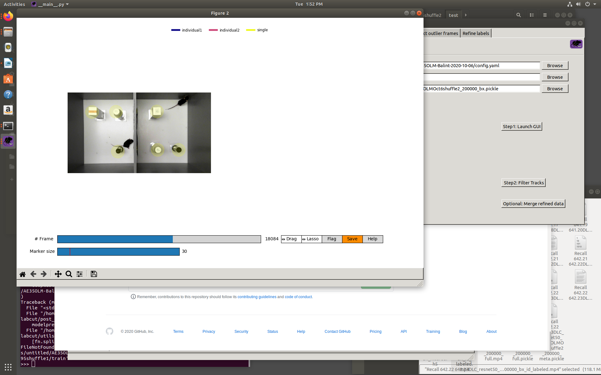 Unable to extract/refine tracklets, output h5 file contains all nan · Issue #949 · DeepLabCut ...