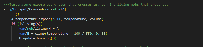 Burning Duration From Crossing Fire Is Calculated Wrong · Issue 16662 · Goonstation Goonstation