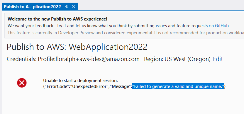 Name generation reverses suffixed digits and fails over 100 · Issue #507 · aws/aws-dotnet-deploy ...