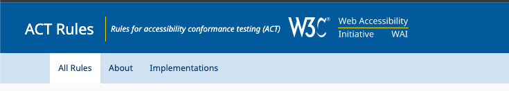 ACT navigation & banner is out of sync · Issue #101 · w3c/wai-minimal-header-design · GitHub