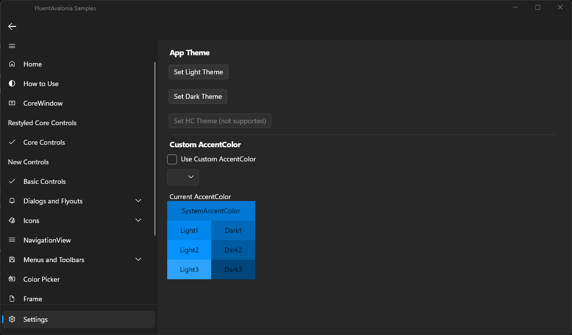 Invalid TitleBar colors when switching themes · Issue #73 · amwx/FluentAvalonia · GitHub
