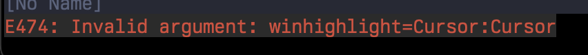 Cannot use `Cursor` with `'winhighlight'` · Issue #18399 · neovim/neovim · GitHub
