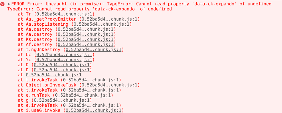 Angular 8: ngOnDestroy crashes when targeting es2015 or greater · Issue #109 · ckeditor ...
