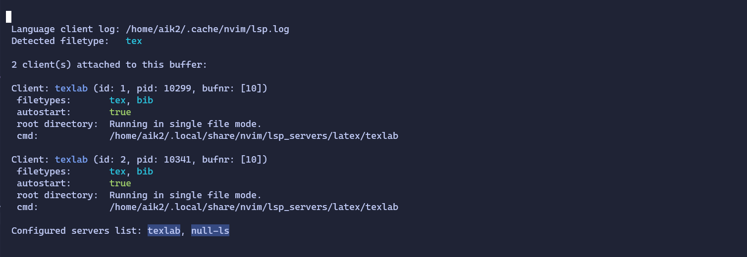 [Bug]: Multiple LSP servers spawned · Issue #2012 · LunarVim/LunarVim · GitHub