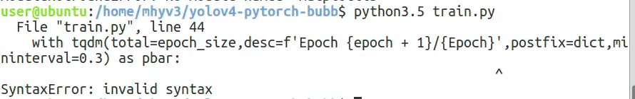 关于语法错误 · Issue #81 · bubbliiiing/yolov4-pytorch · GitHub