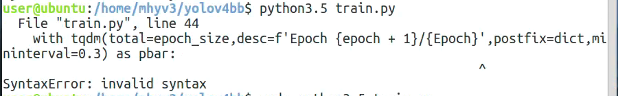 语法错误 · Issue #82 · bubbliiiing/yolov4-pytorch · GitHub