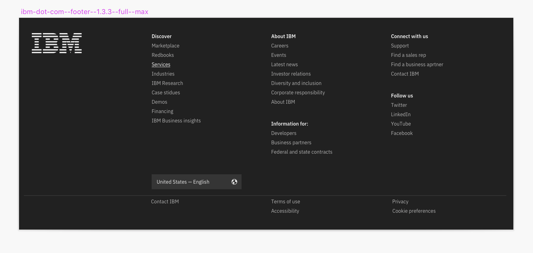 Component: Footer layout design update · Issue #860 · carbon-design ...