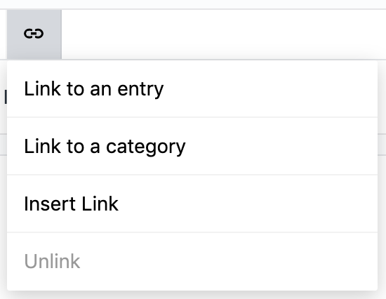 Option or hook to remove "Link to entry" from dropdown · Issue #146 · craftcms/redactor · GitHub