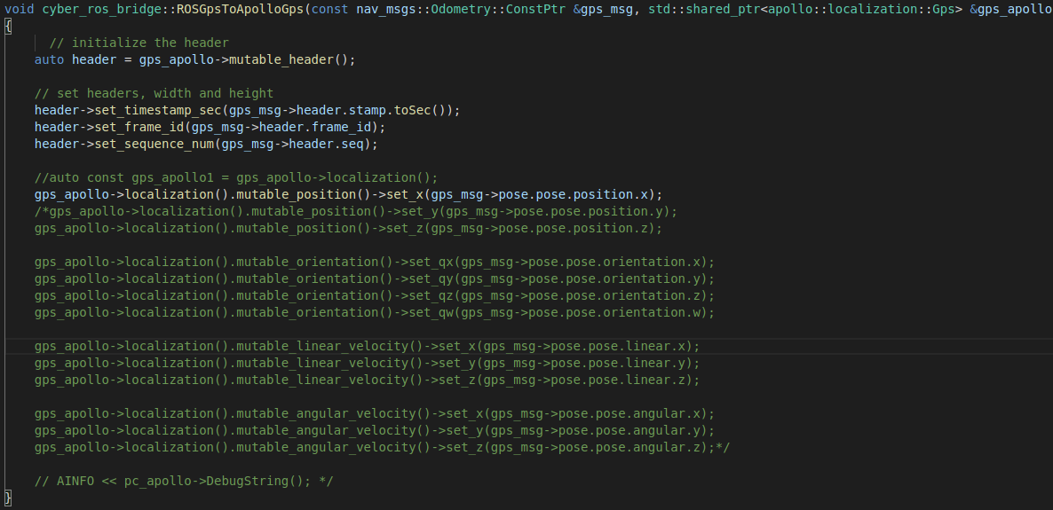apollo::localization::Gps message type is not available · Issue #13804 · ApolloAuto/apollo · GitHub
