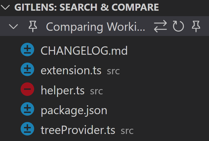 Add Compact File Only View When Comparing In Search And Compare · Issue 1884 · Gitkrakenvscode