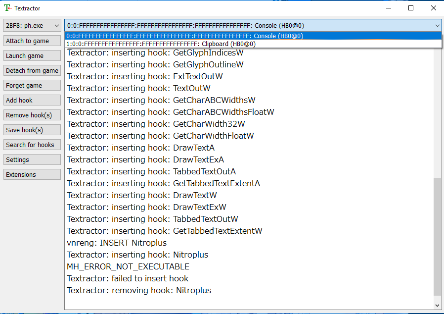 Phantom -PHANTOM OF INFERNO- Textractor: Send ERROR (likely an incorrect H-code) · Issue #179 ...
