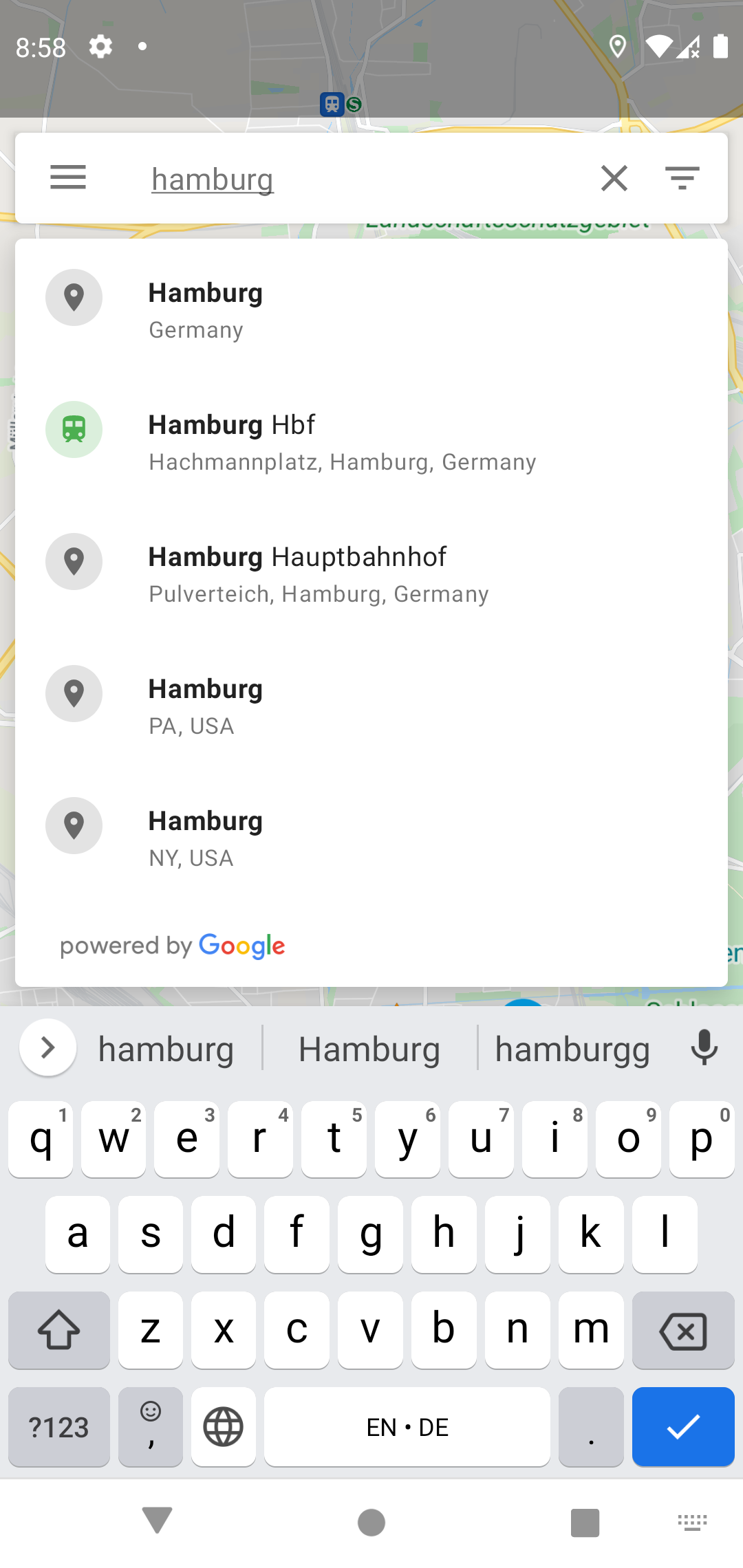 New place search UI supporting both Mapbox and Google Places by johan12345 · Pull Request #120 ...