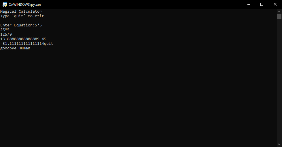 GitHub - Kowshik46/Magic_Calculator: Fun project from initial days of python learning