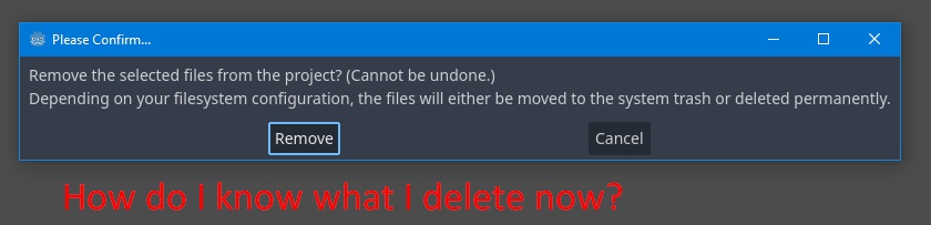 "File remove" confirmation has no file name. · Issue #85261 · godotengine/godot · GitHub