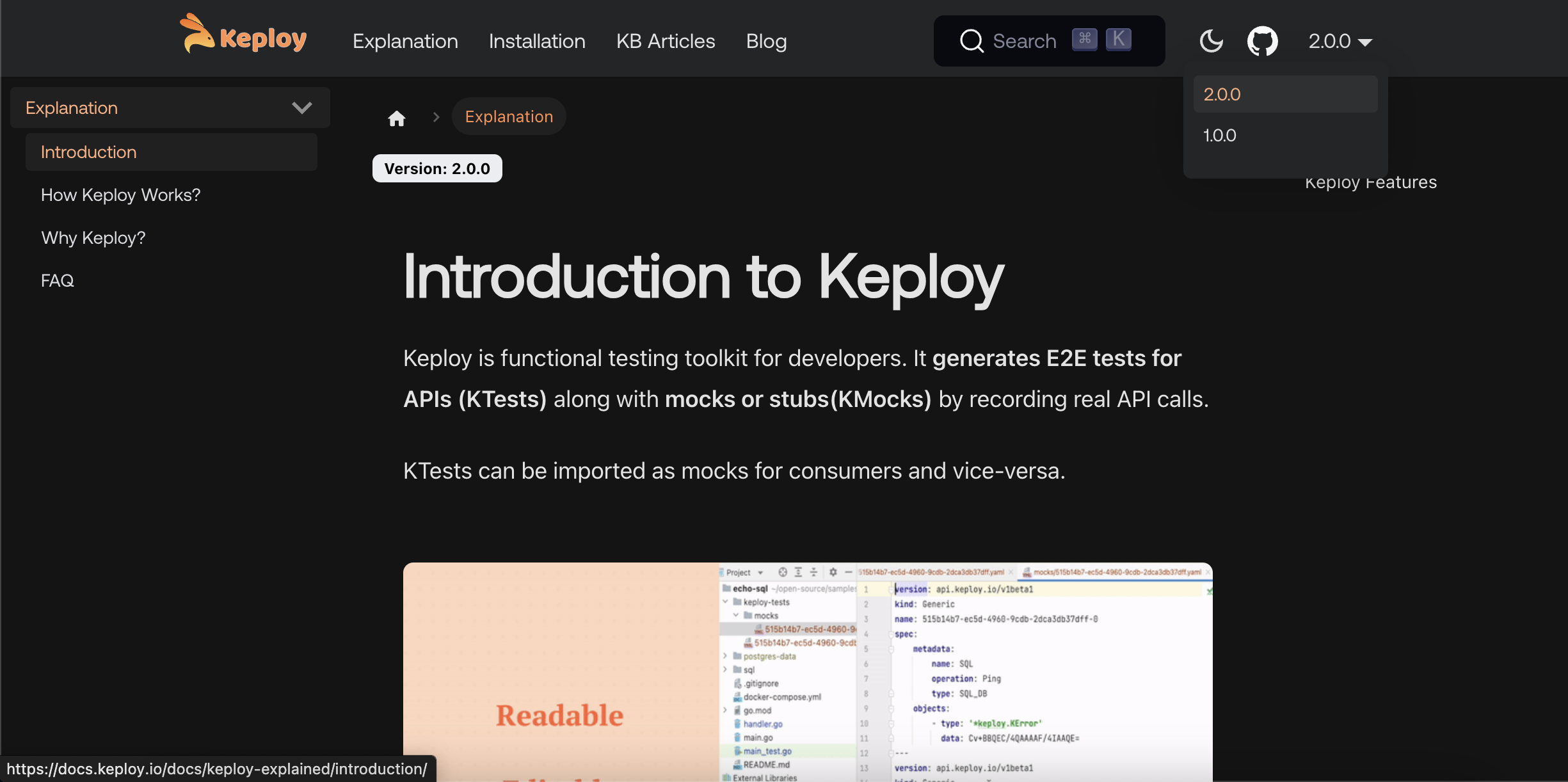 Bug Navigation Not Working In Docs Website · Issue 811 · Keploy 
