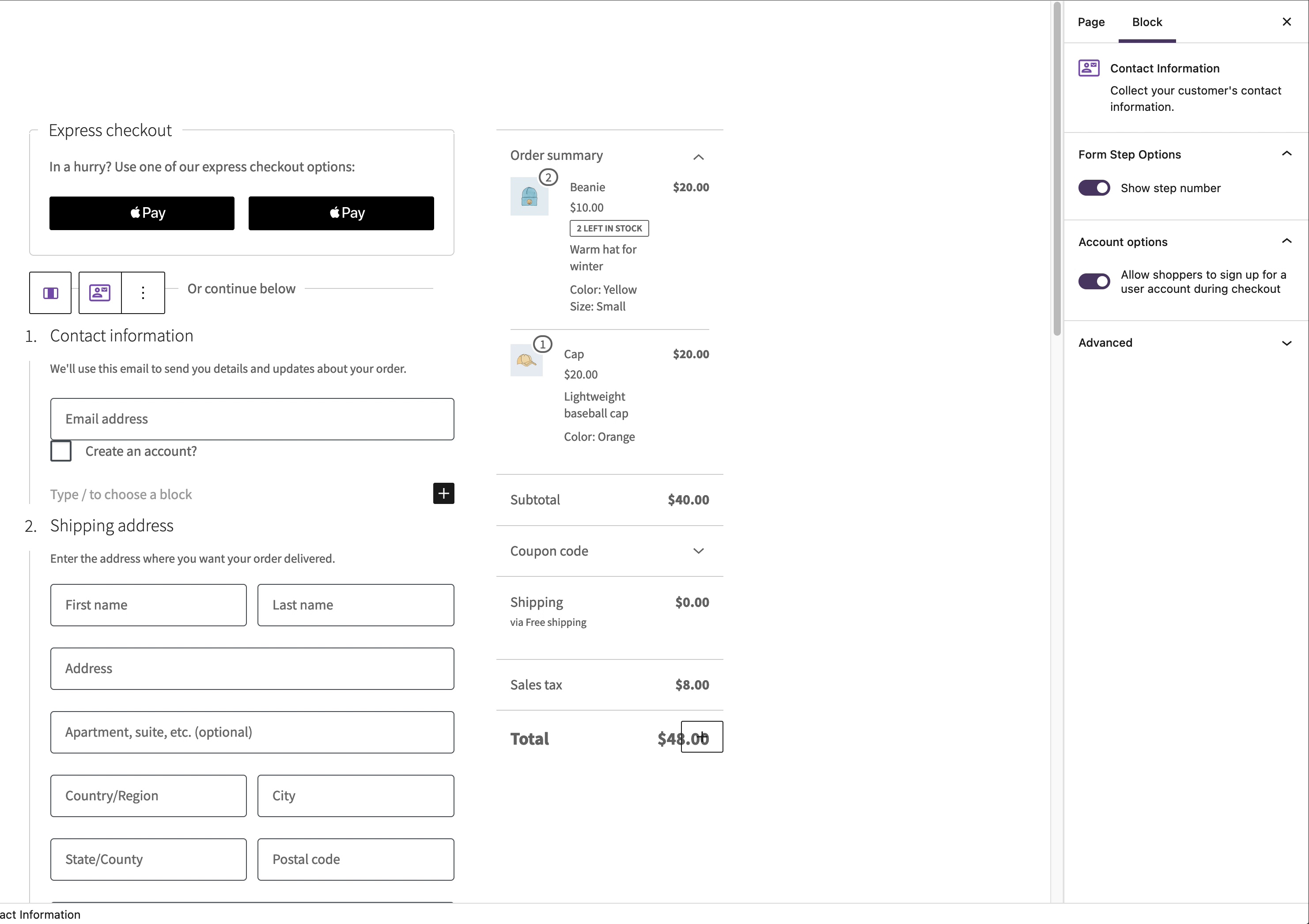 Blocks: Support the "create account" option · Issue #959 · Automattic/woocommerce-payments · GitHub
