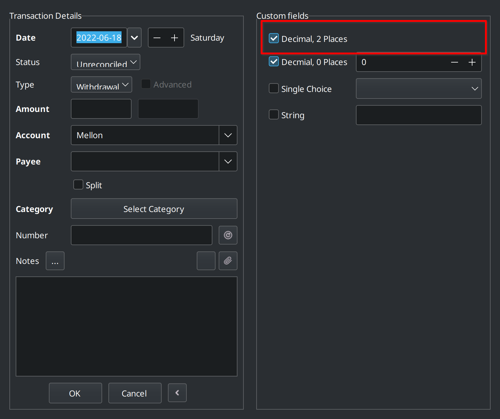 Input not allowed for custom decimal fields when precision set >0. · Issue #4651 ...