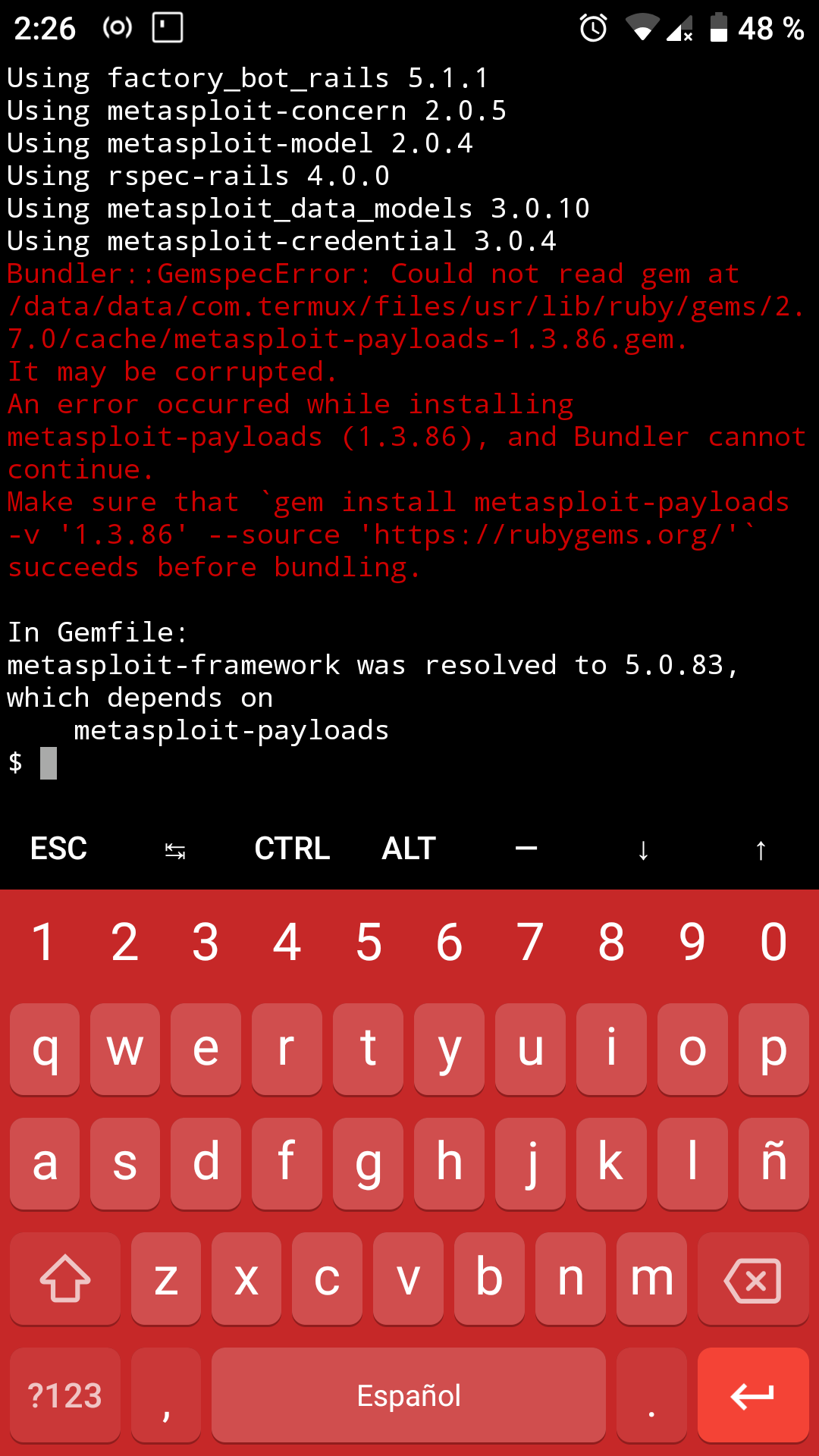 metasploit-payloads bundle not installing on Termux · Issue #13586 · rapid7/metasploit-framework ...