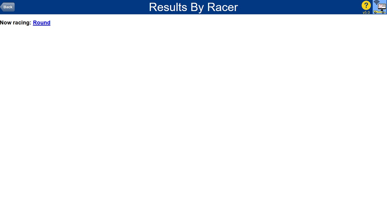 Results By Racer page blank until first heat is run · Issue #126 · jeffpiazza/derbynet · GitHub