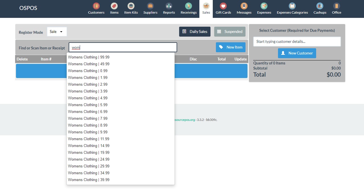 Sort item suggestions by retail price in sales module · Issue #3014 · opensourcepos ...