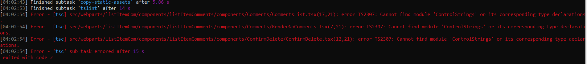Cannot find module 'ControlStrings' · Issue #1214 · pnp/sp-dev-fx-controls-react · GitHub