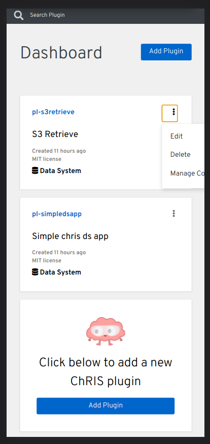 Plugin drop down menu gets cutoff on mobile screen · Issue #294 · FNNDSC/ChRIS_store_ui · GitHub