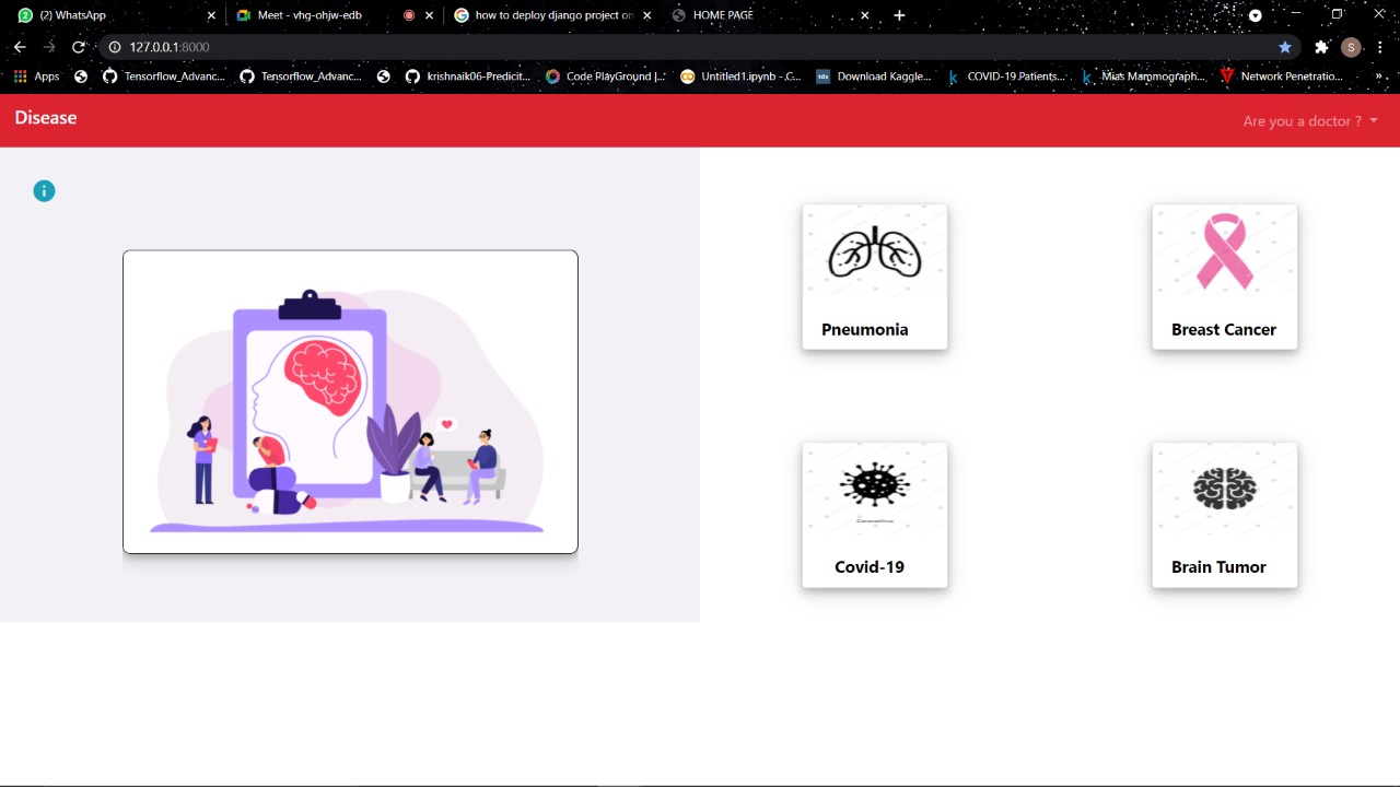 Github Aman3786 Disease Prediction Using X Ray Mri This Is A Web