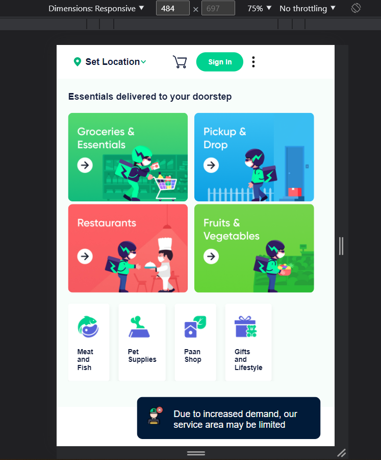 GitHub - vallabsri182000/dunzo-clone: Clone website
