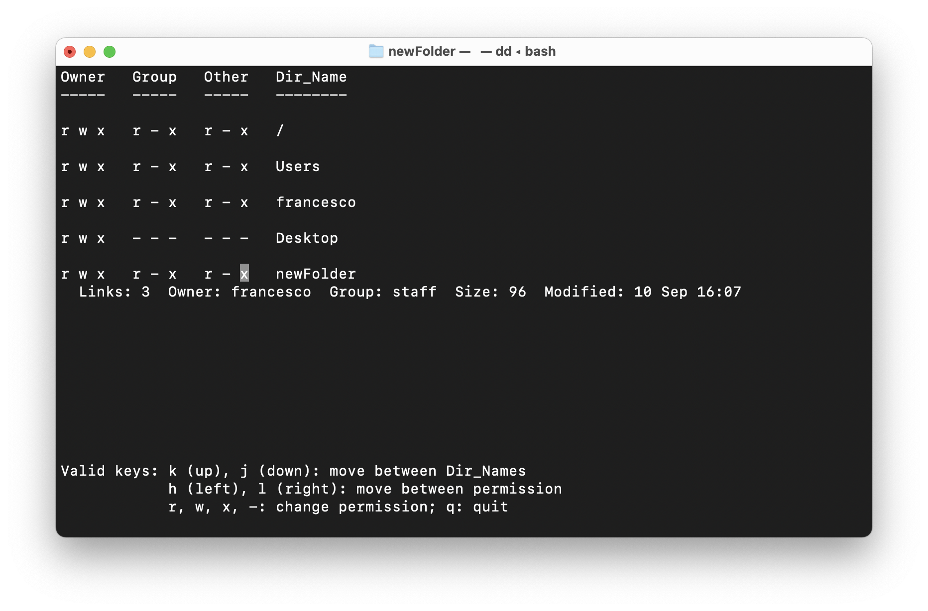 GitHub - menghif/showDir: Bash script to view and edit permissions of all directories in the path