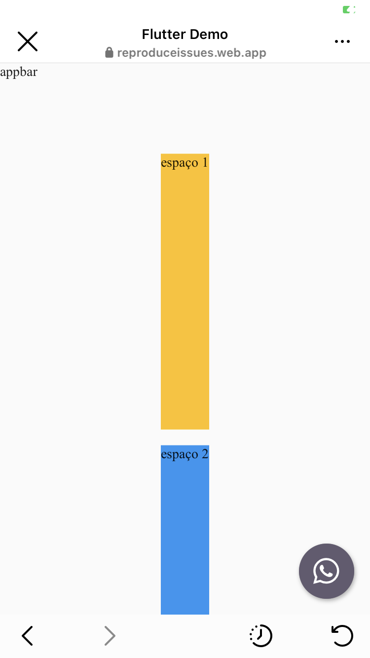 IOS Facebook\Instagram WebView bottom bar overlaps FAB · Issue #132742 · flutter/flutter · GitHub