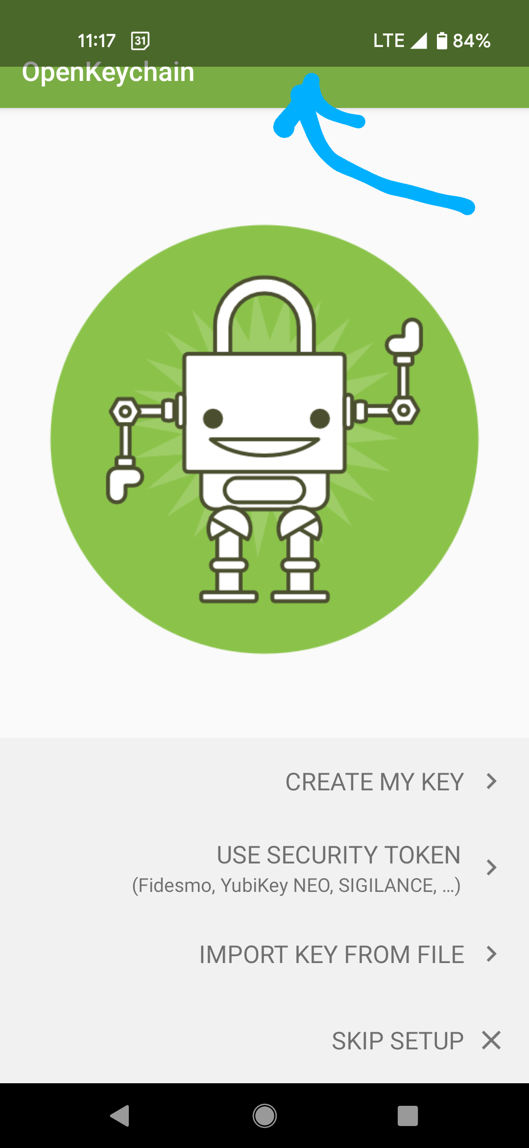 Status bar overlays app bar · Issue #2733 · open-keychain/open-keychain · GitHub