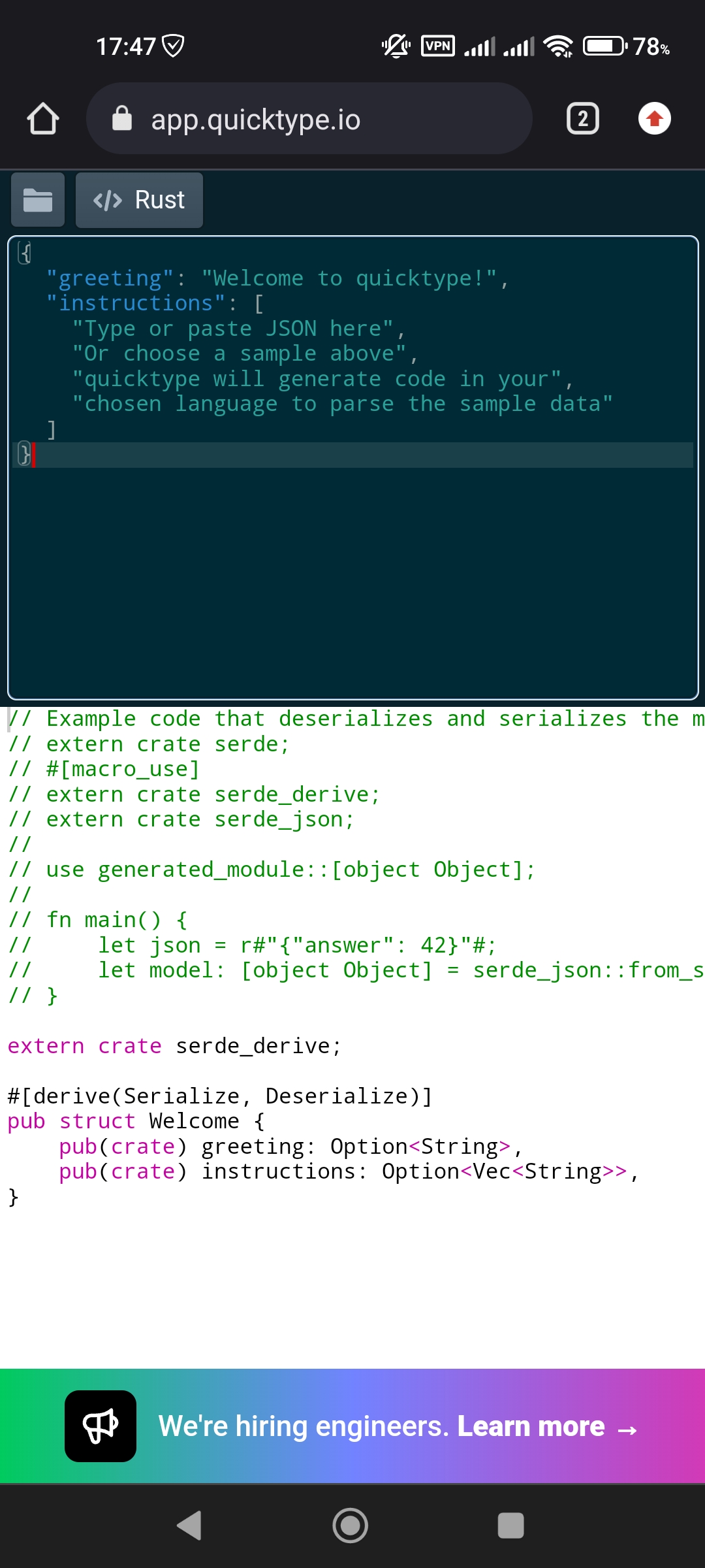 Getting [object Object] in usage code · Issue #2056 · glideapps/quicktype · GitHub