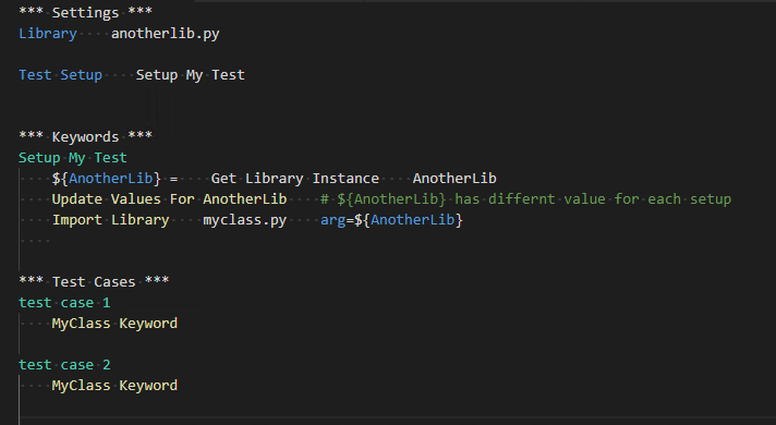 Reimport Library Dynamically With Arguments Not Init Properly · Issue 3370 · Robotframework