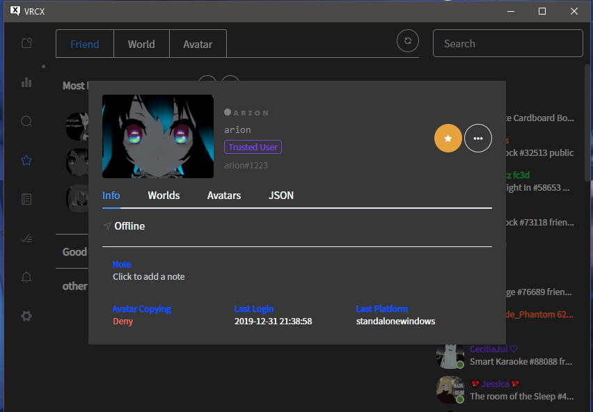 [Feature request] Dark theme · Issue #6 · vrcx-team/VRCX · GitHub