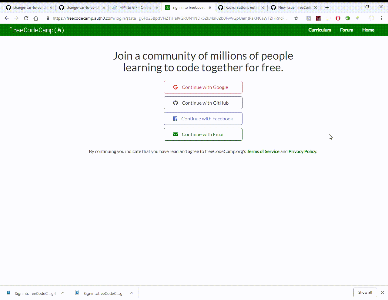 Nav styling on freecodecamp.auth0.com does not match production or beta site · Issue #35229 ...