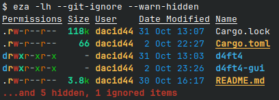 feat: Option to warn if there are hidden files · Issue #589 · eza ...