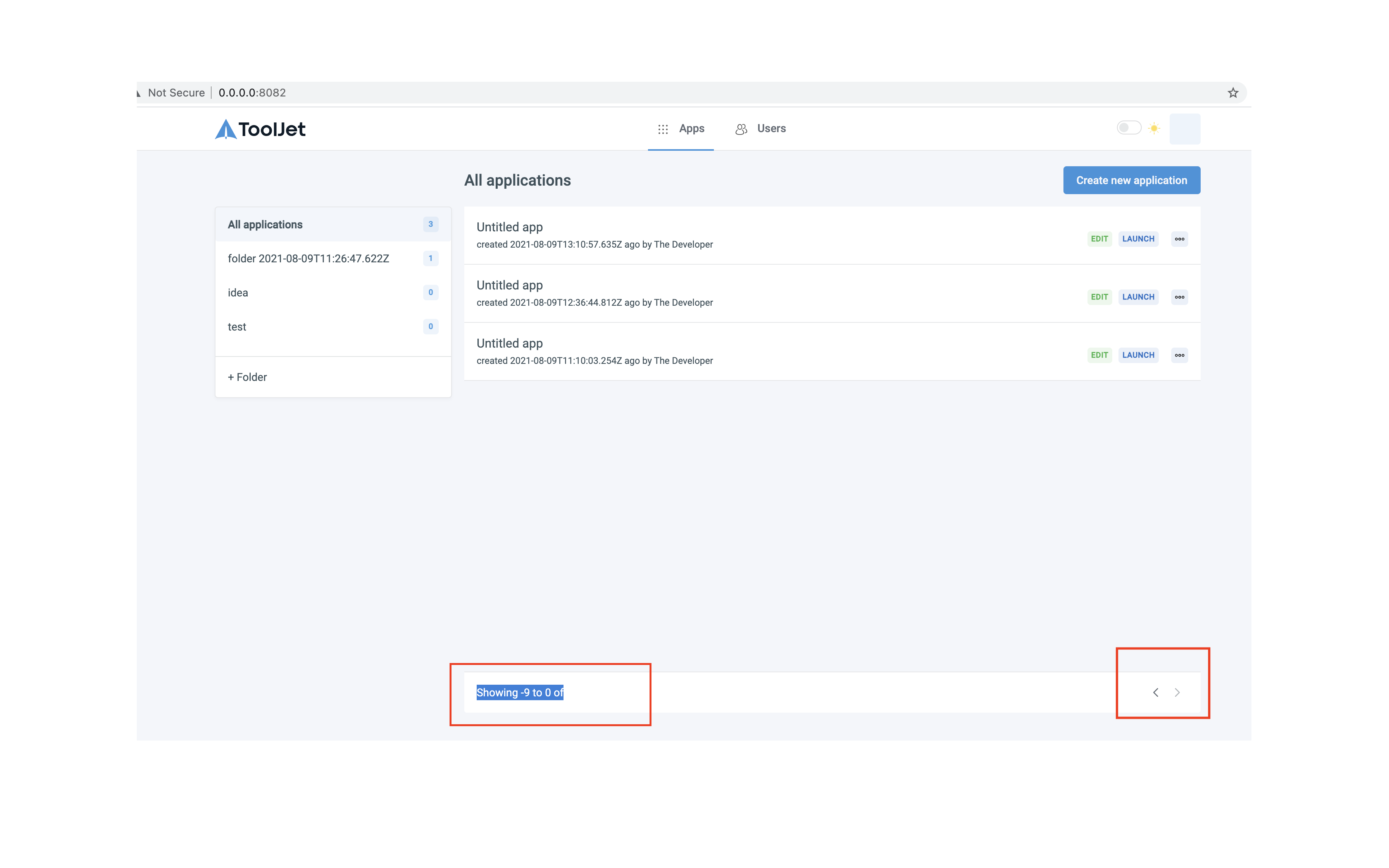 Dashboard- Apps view page navigation not working · Issue #493 · ToolJet ...