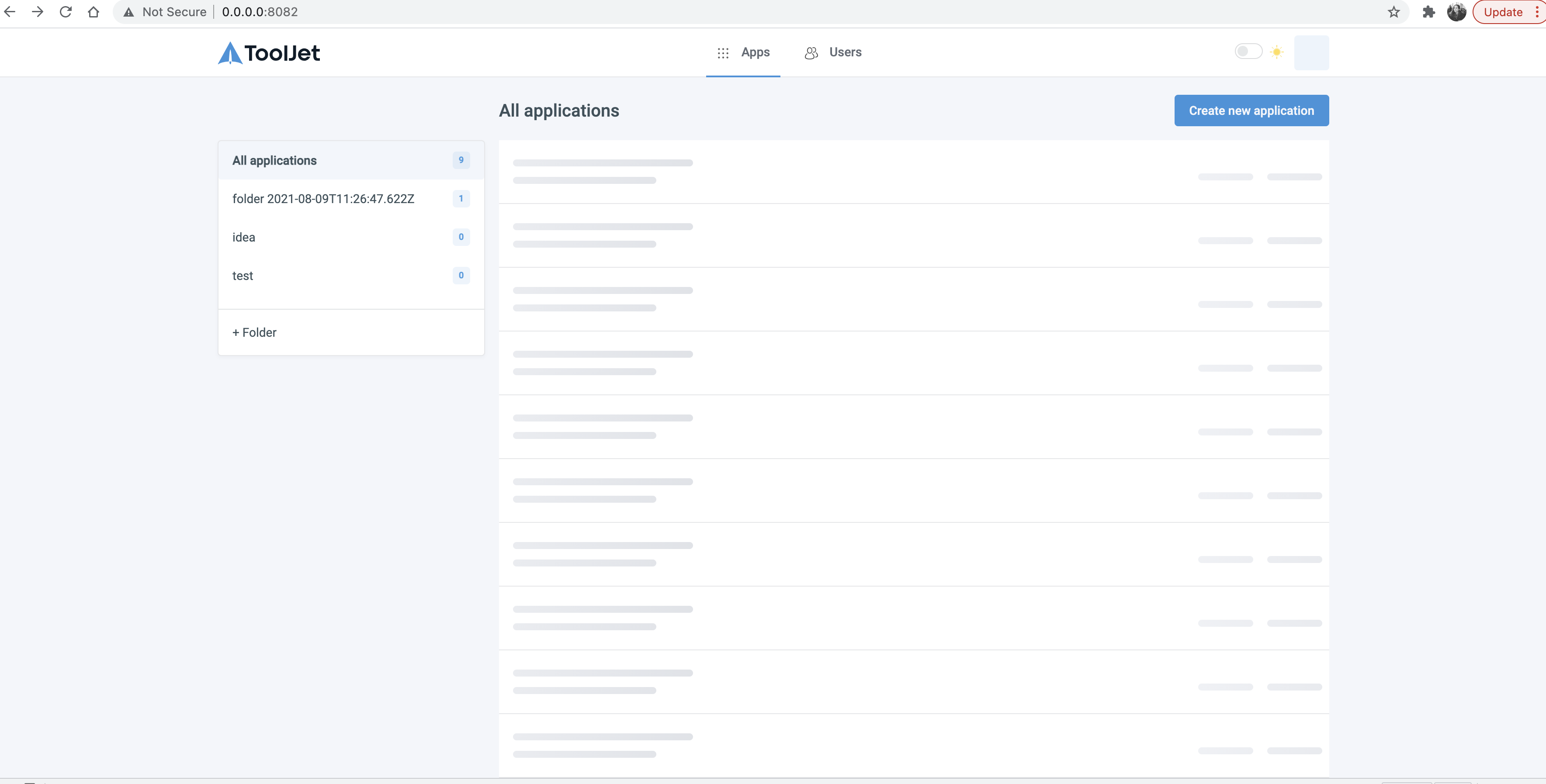 Dashboard- Apps view page navigation not working · Issue #493 · ToolJet ...