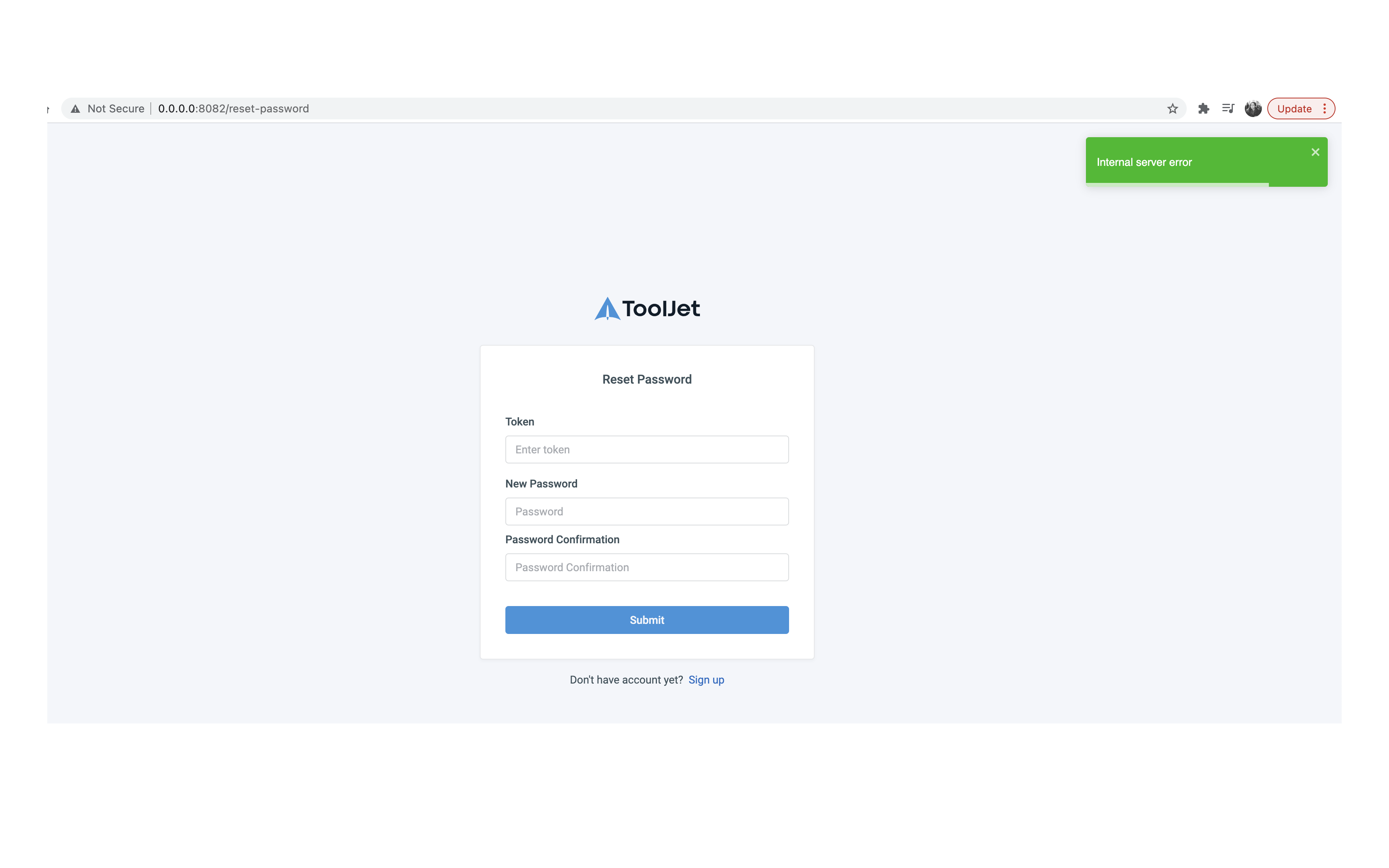 Providing invalid email ID on Forgot password page is giving incorrect ...