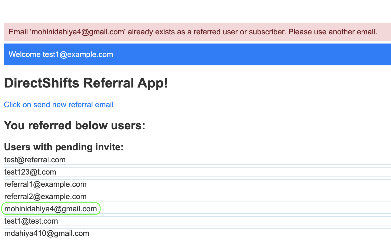 GitHub - mohinid/referral-app: DirectShifts Assessment