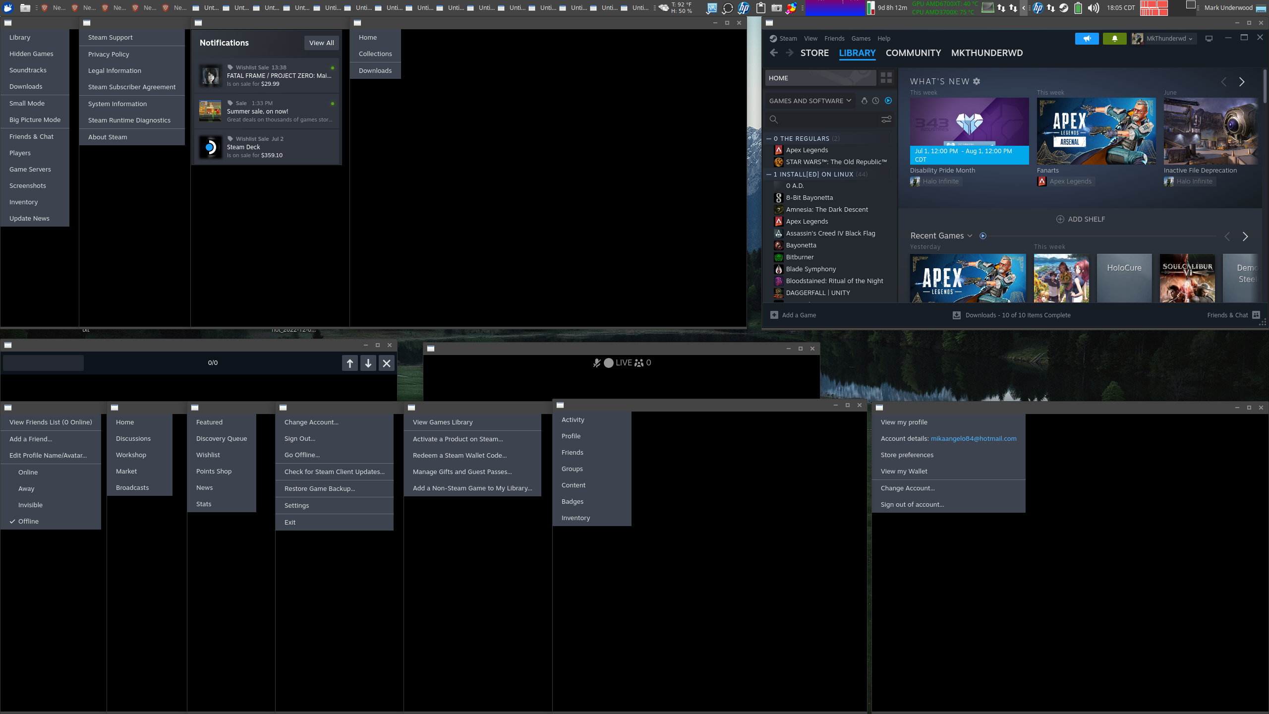 Steam GUI Broken Into Separate Xorg Windows Until Restarted · Issue #9786 · ValveSoftware/steam ...