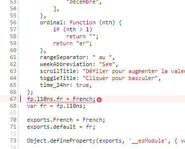 Localization issue since the last release · Issue #2366 · flatpickr/flatpickr · GitHub