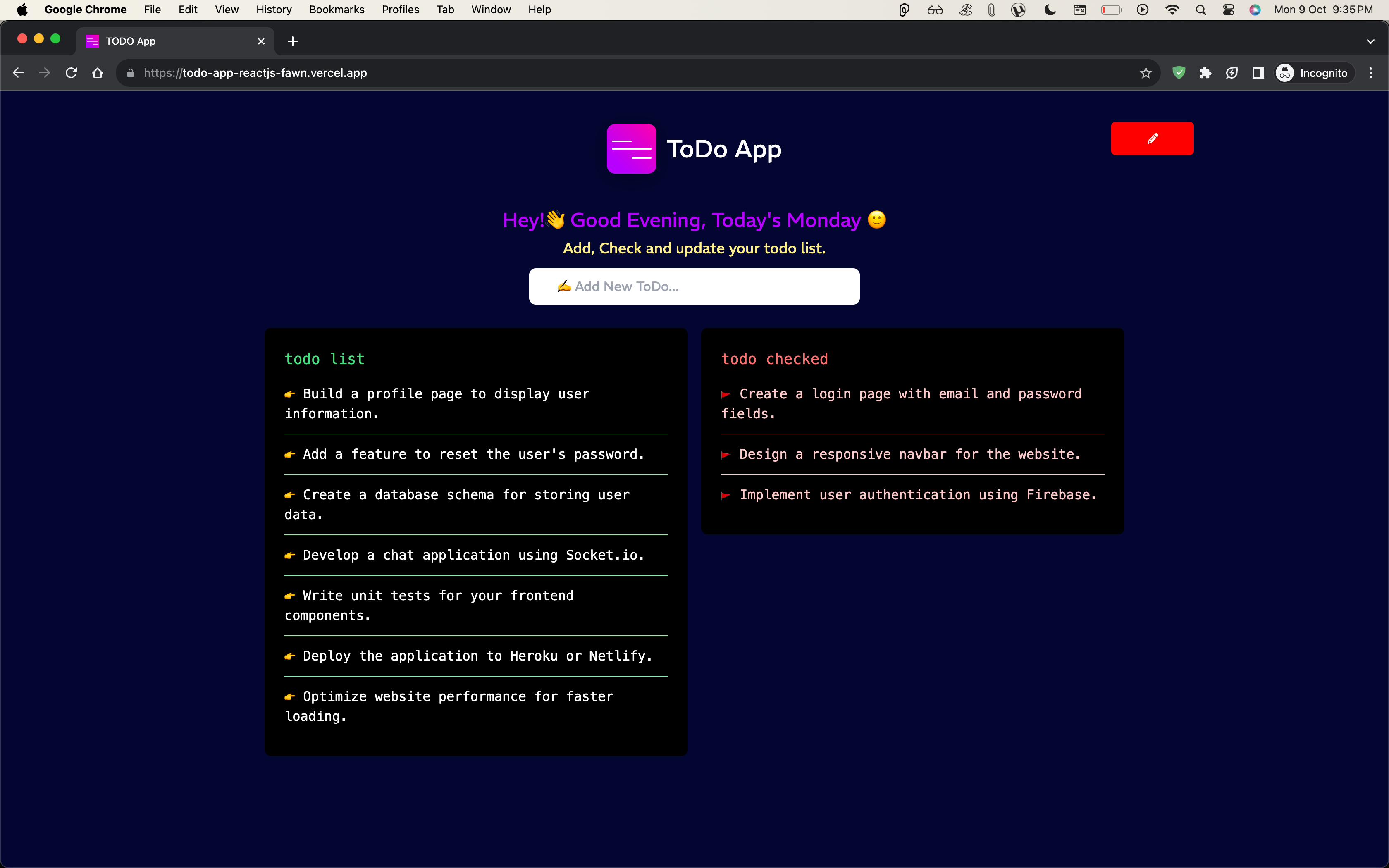 Github Black Sheepptodo App Reactjs Todo Reactjs App For Managing