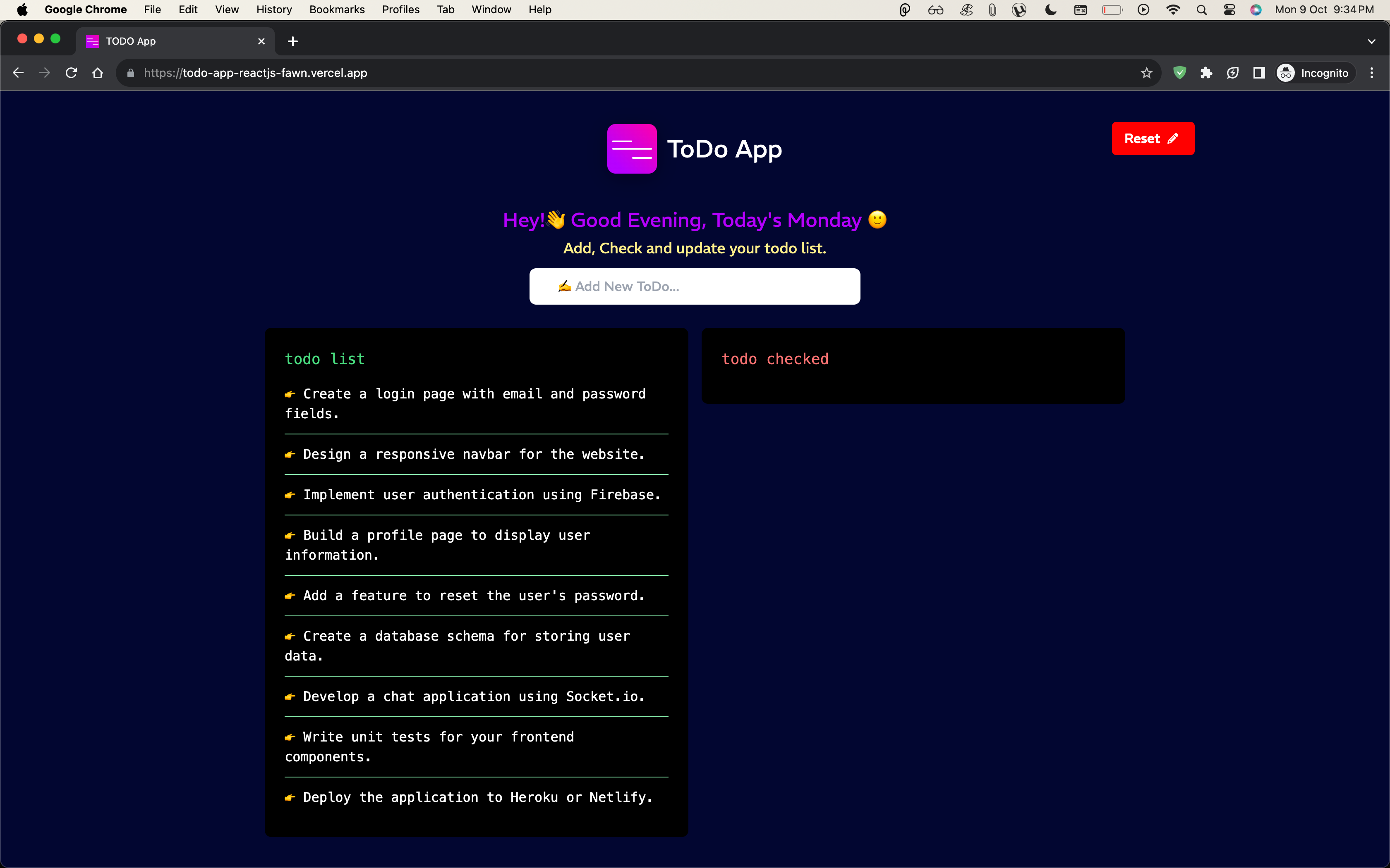 Github Black Sheepptodo App Reactjs Todo Reactjs App For Managing 