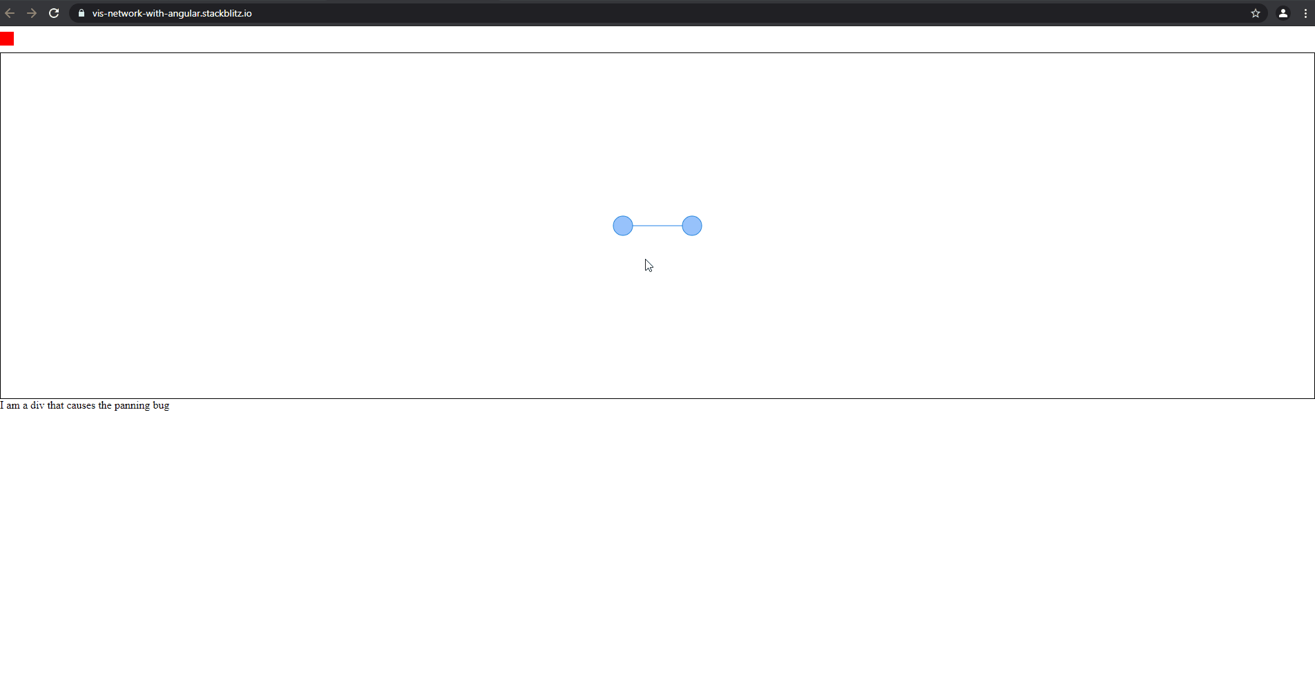 Dragging Of The Graph Stops Working After Double Click On Simple Div Element · Issue 1517