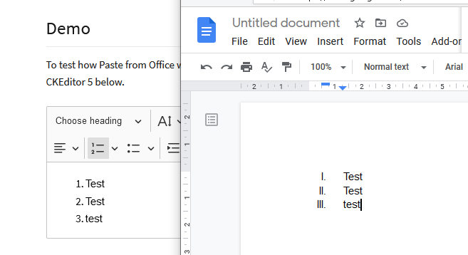 List styles are not recognized when pasting from Google Docs · Issue #8845 · ckeditor/ckeditor5 ...